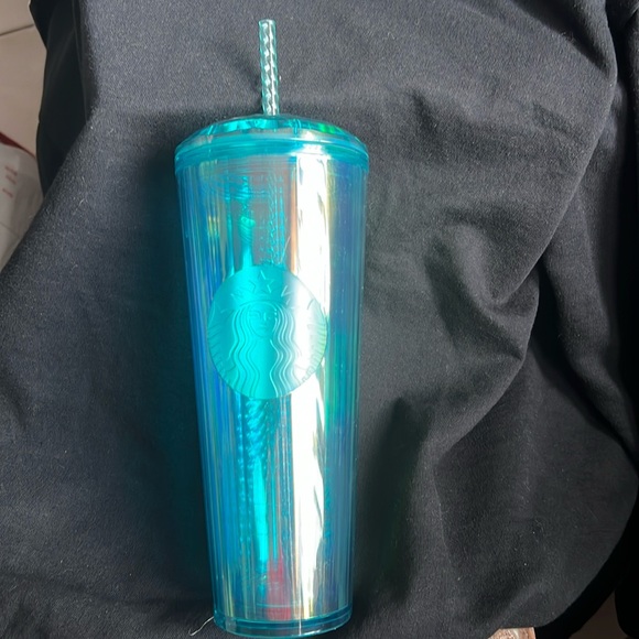 Starbucks | Kitchen | Starbucks Clear Blue Cold Cup | Poshmark